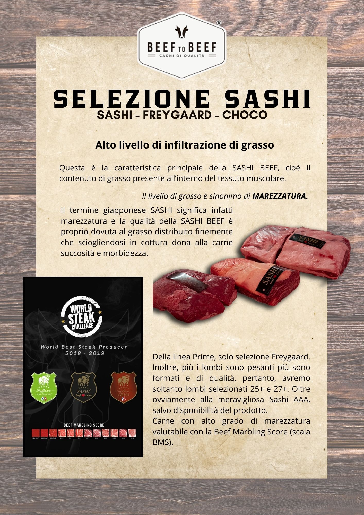 Cataloghi Beef To Beef, Sashi, Shiroi